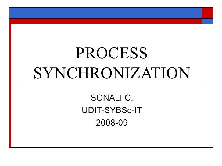 Process Synchronization