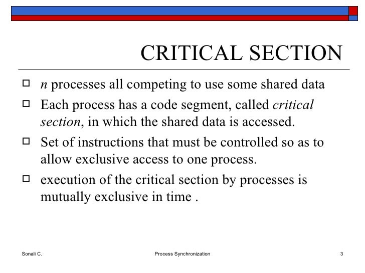 Process Synchronization