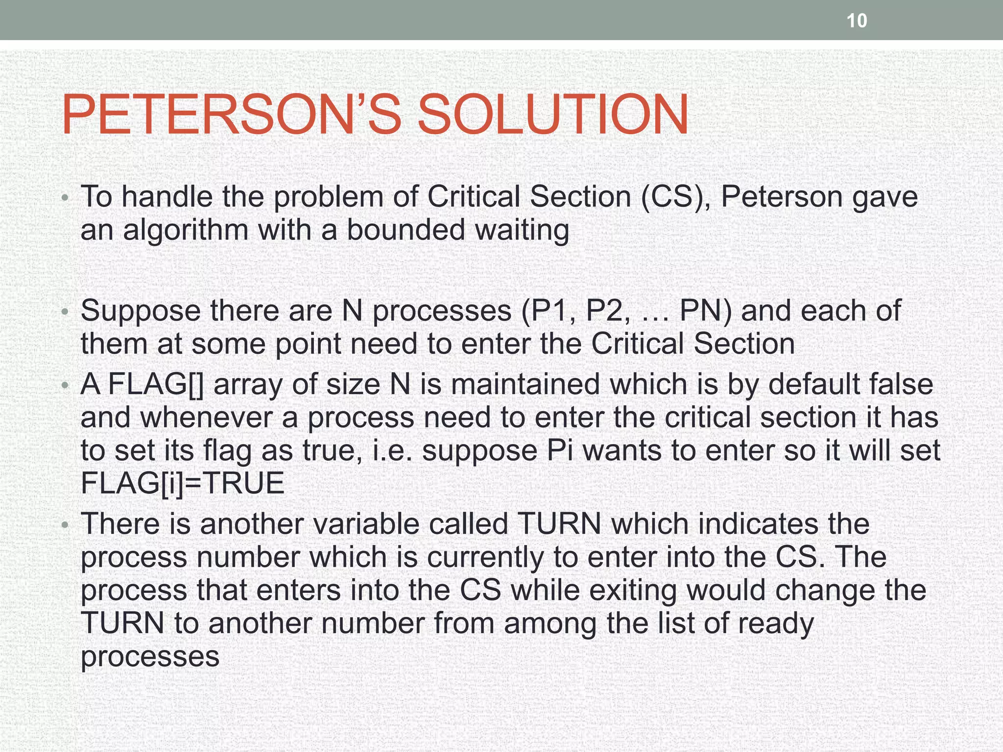 Process synchronization in Operating Systems | PPTX