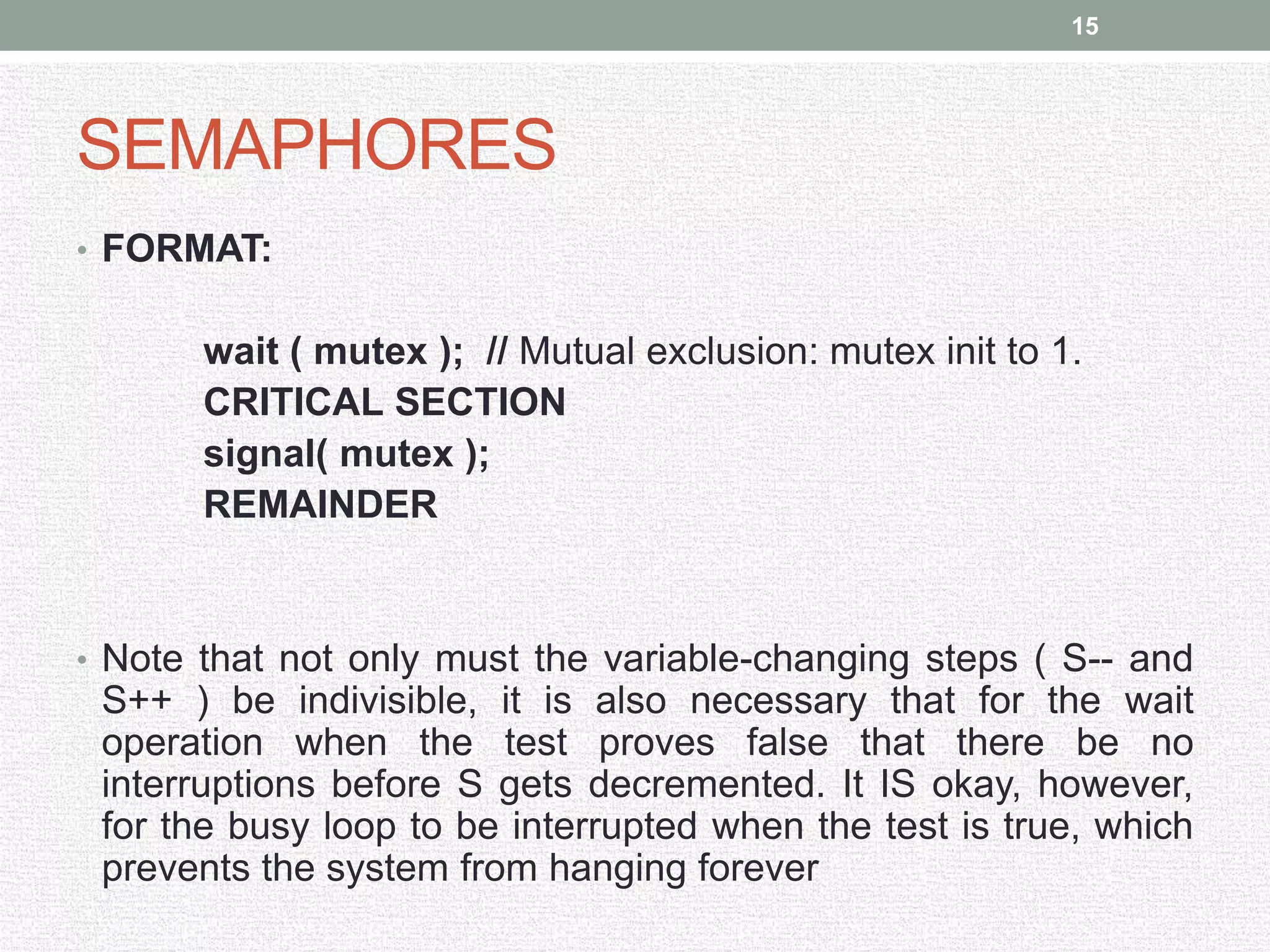 Process synchronization in Operating Systems | PPTX