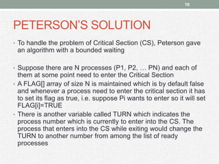 Process synchronization in Operating Systems | PPTX | Operating Systems ...