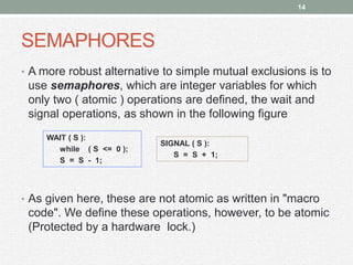 Process synchronization in Operating Systems | PPTX