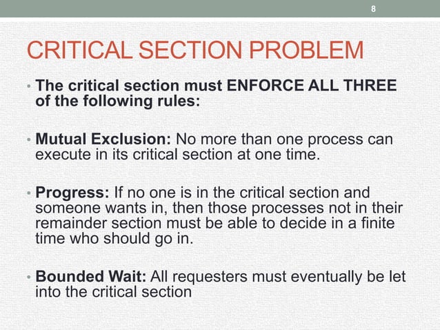 Process Synchronization In Operating Systems Pptx Operating Systems Computer Software And