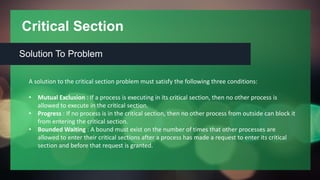 Process synchronization | PPTX