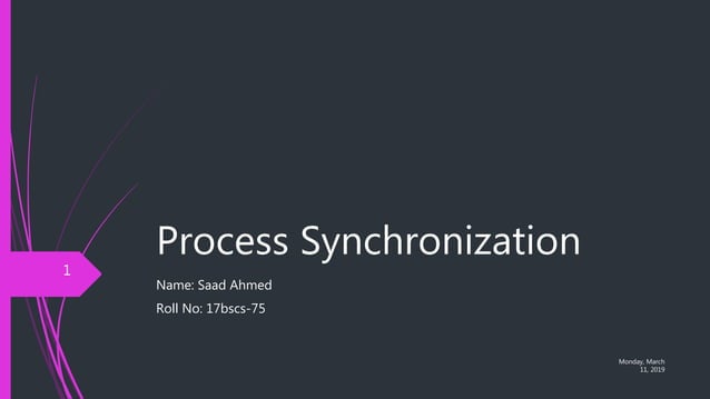 Process Synchronization Pptx