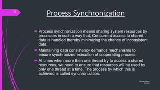 Process synchronization | PPTX
