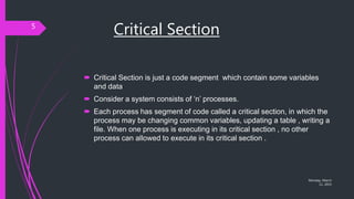 Process synchronization | PPTX