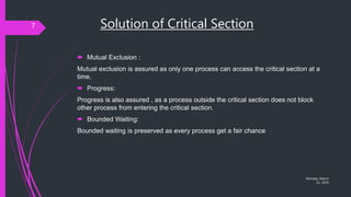 Process synchronization | PPTX