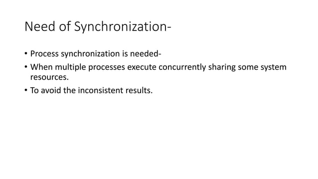 Process Synchronization Pptx