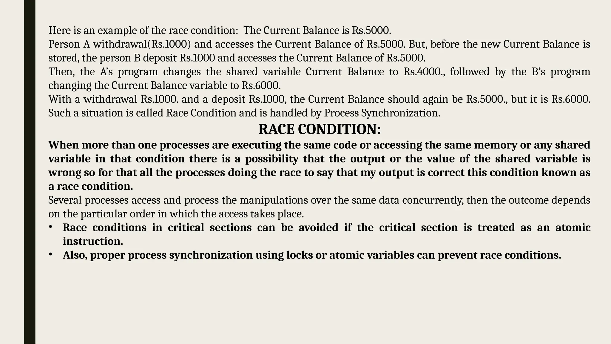 process synchronization topic of operating system | PPT