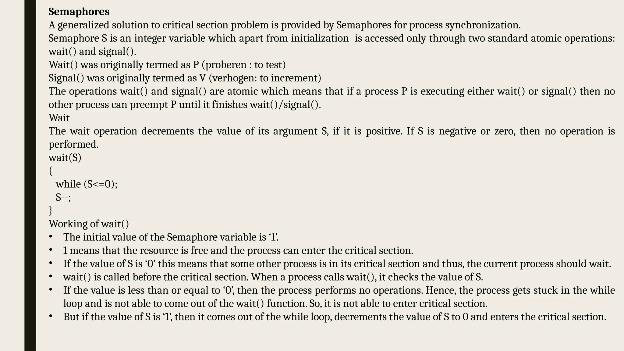 process synchronization topic of operating system | PPT