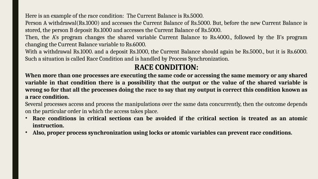 Process Synchronization Topic Of Operating System Ppt