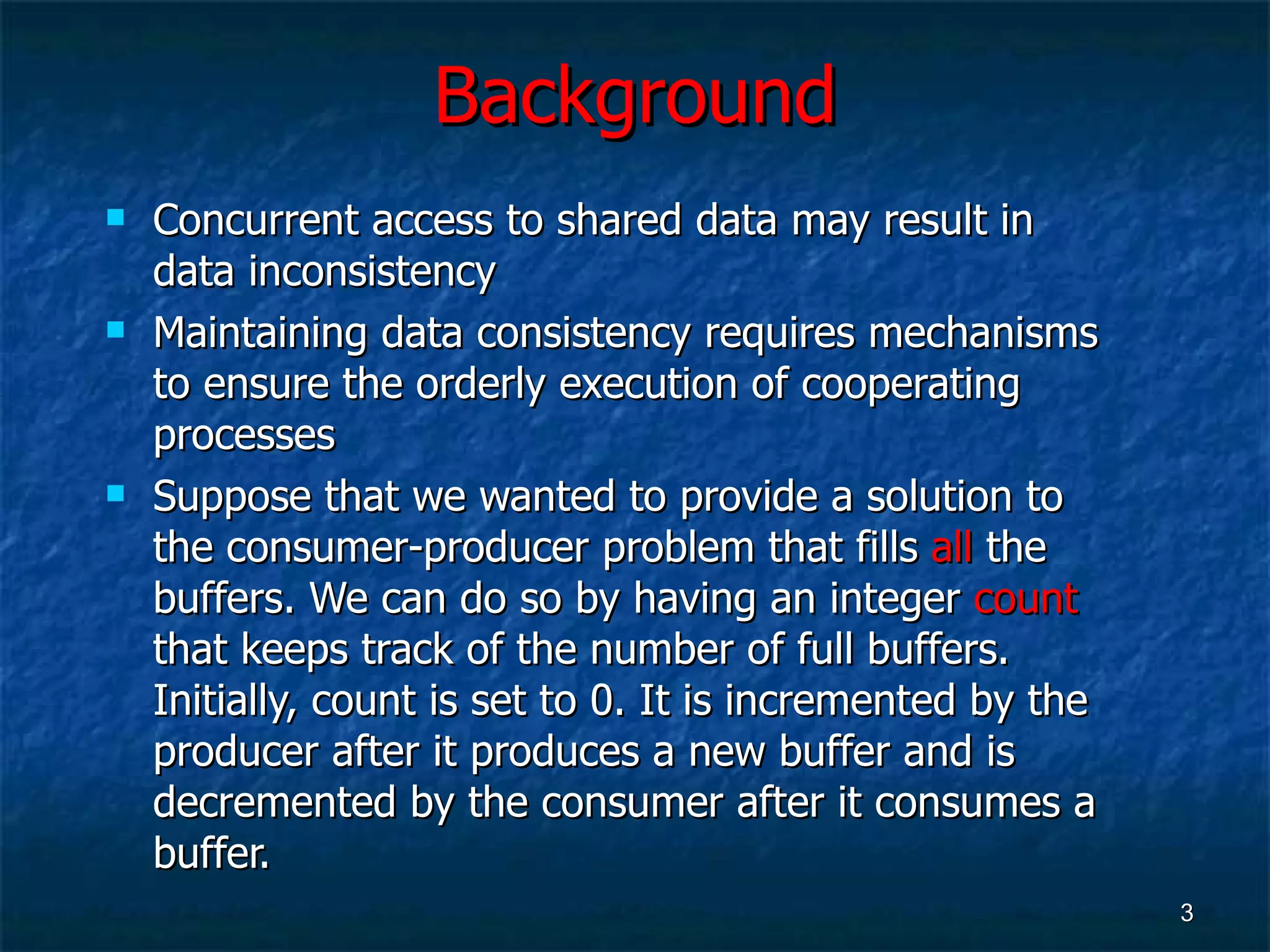 Process synchronization(deepa) | PPT