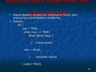 Process synchronization(deepa) | PPT