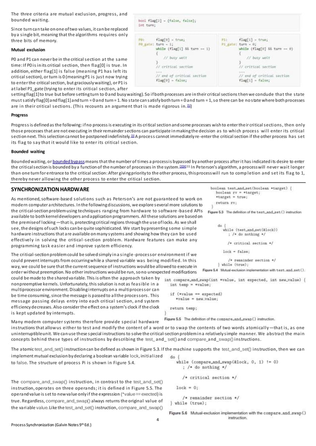 Process synchronizationfinal | DOCX