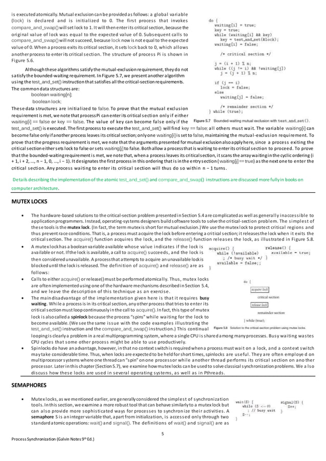 Process synchronizationfinal | DOCX