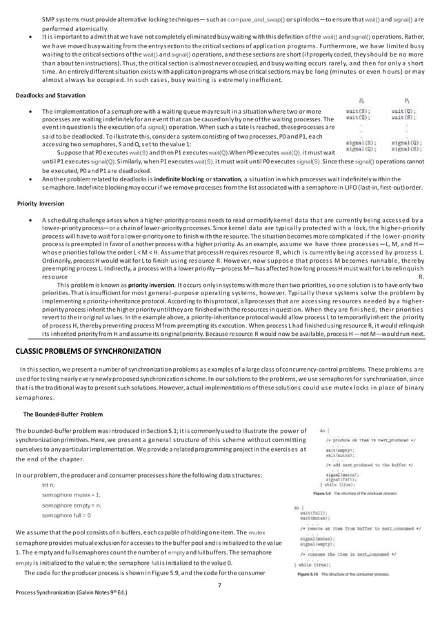 Process synchronizationfinal | DOCX