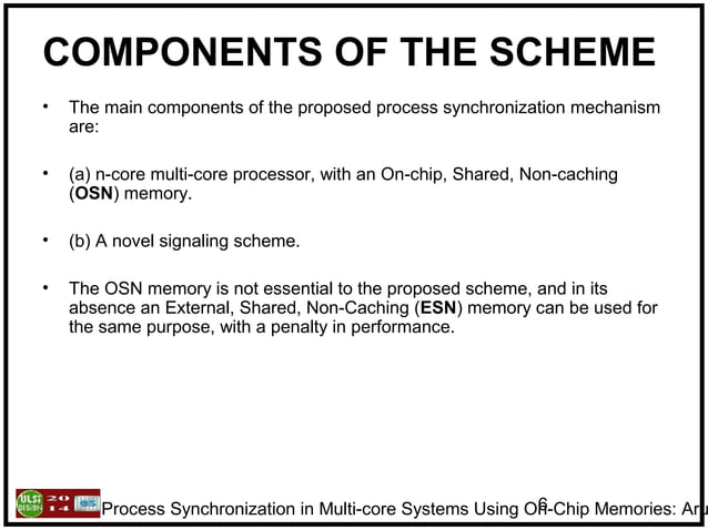 Process Synchronization In Multi Core Systems Using On Chip Memories Ppt