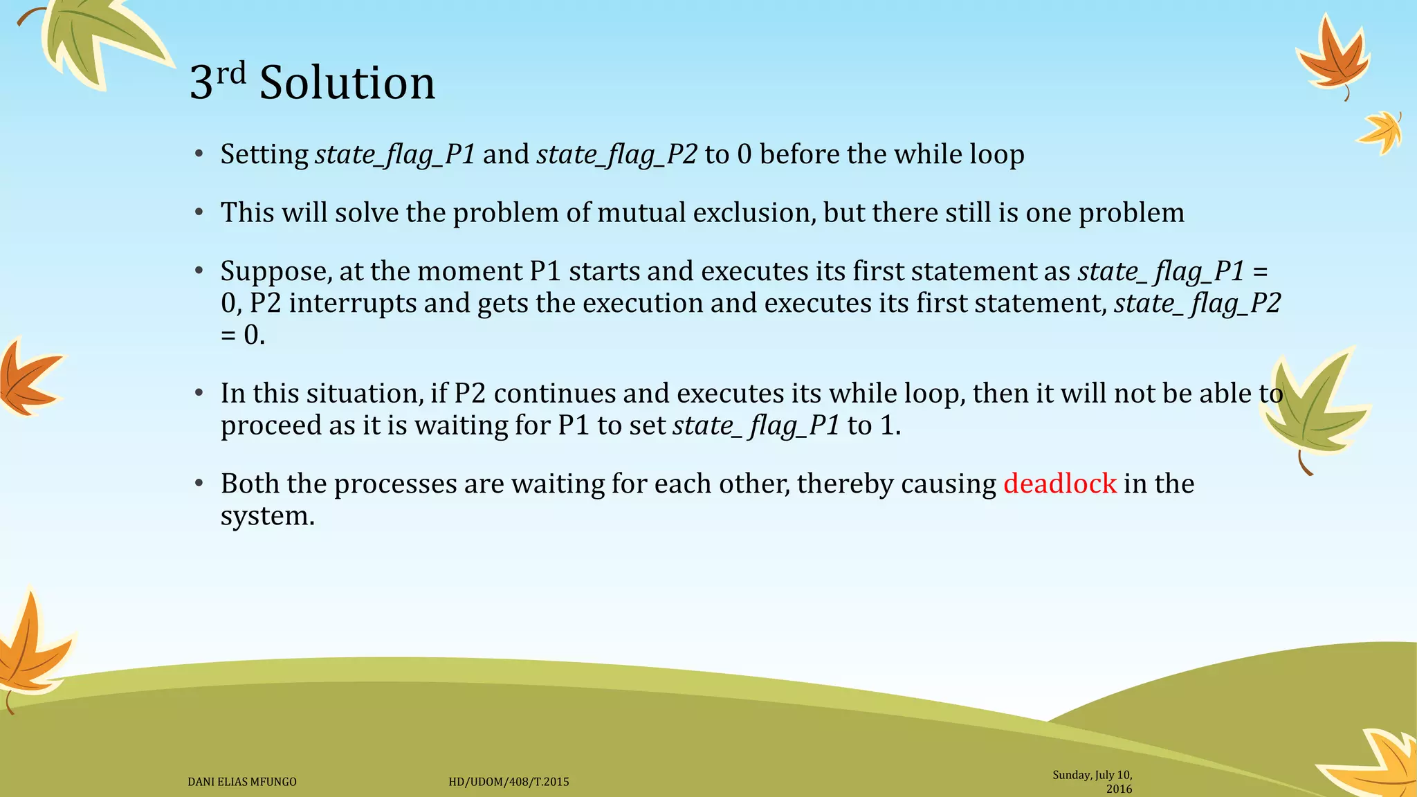 Process synchronization in operating system | PPTX