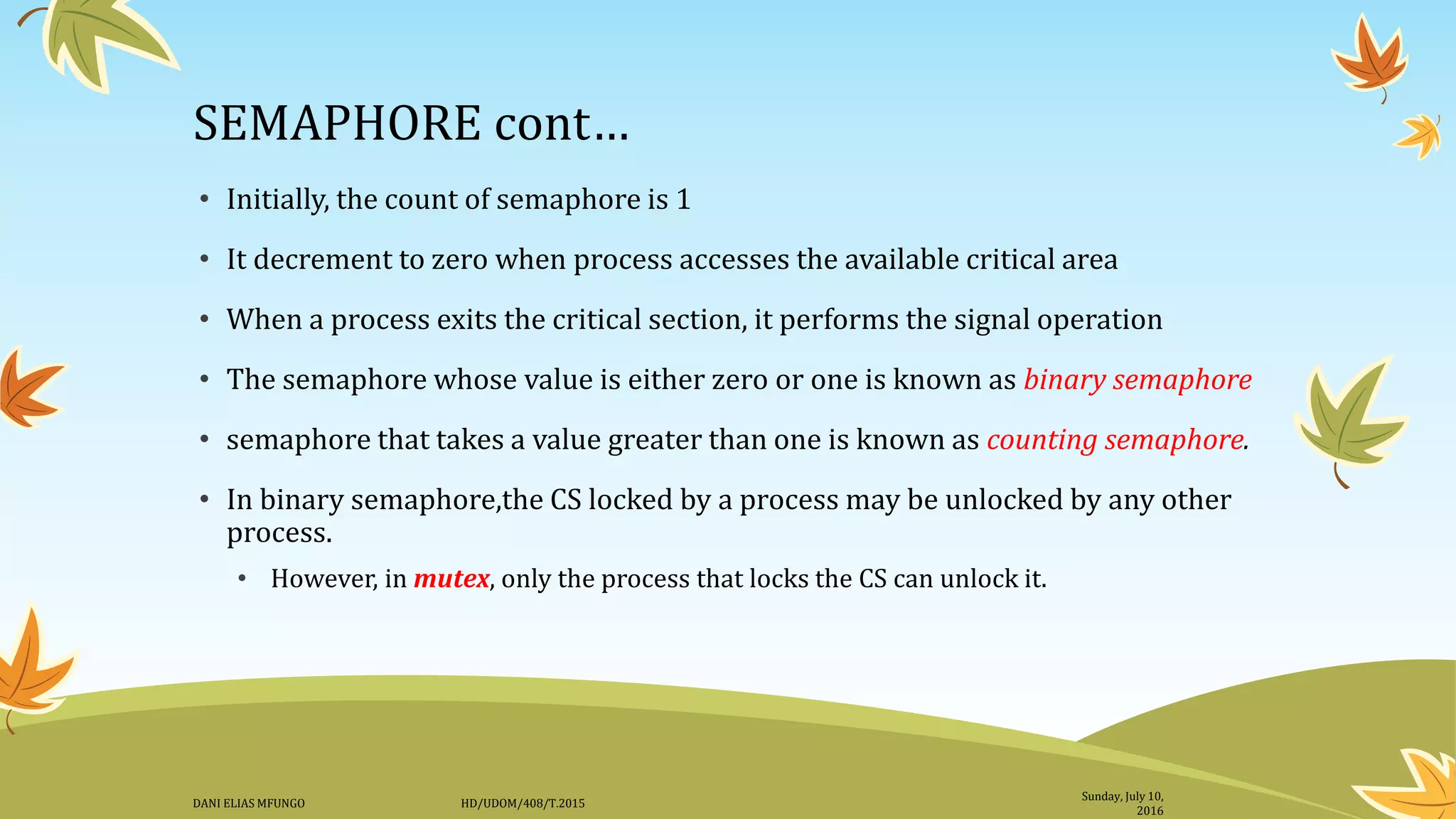 Process synchronization in operating system | PPTX