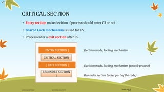 Process synchronization in operating system | PPTX
