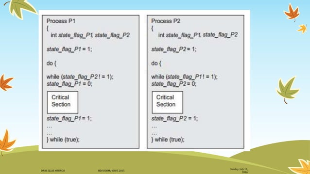 Process Synchronization In Operating System Ppt