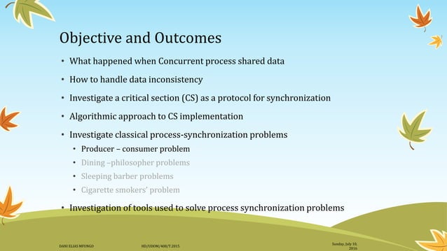 Process Synchronization In Operating System Ppt