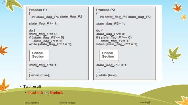 Process Synchronization In Operating System Pptx