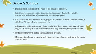 Process synchronization in operating system | PPTX