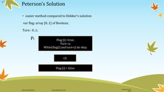 Process synchronization in operating system | PPTX