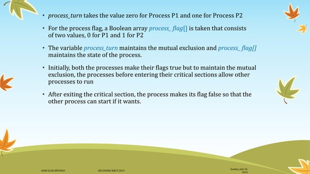 Process Synchronization In Operating System Ppt