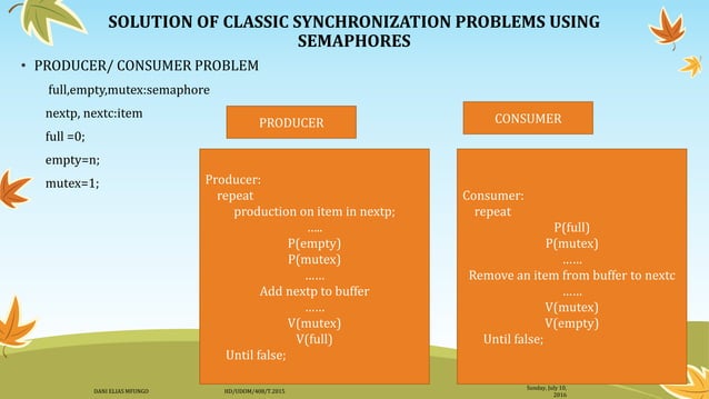 Process Synchronization In Operating System Pptx