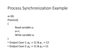 Process synchronization | PPT