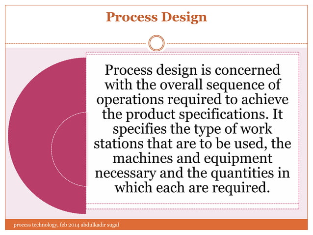 Process technology