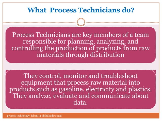 Process technology