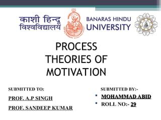 Process Theories of Motivation. .ppt