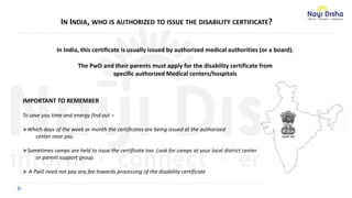 Process to apply disability certificate | PPTX