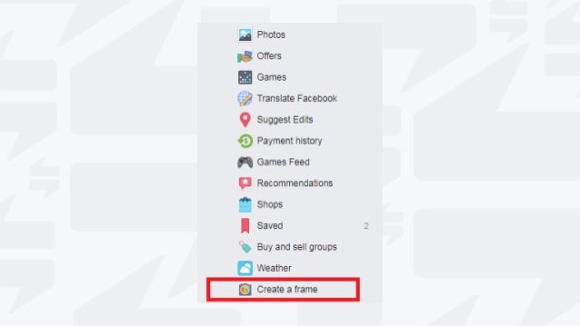 Process to create custom profile frames on facebook | PPT
