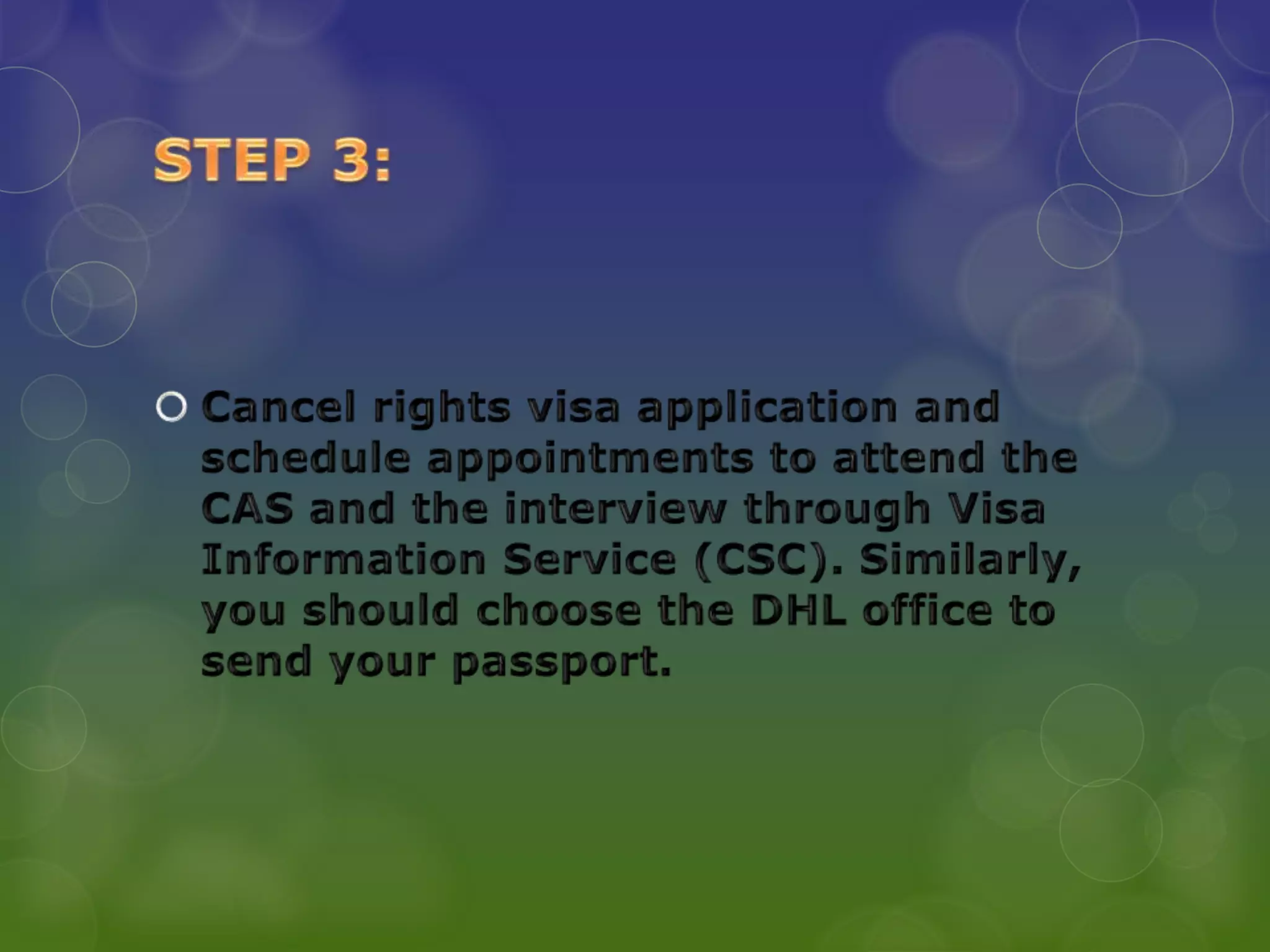 Process to get a visa | PPTX
