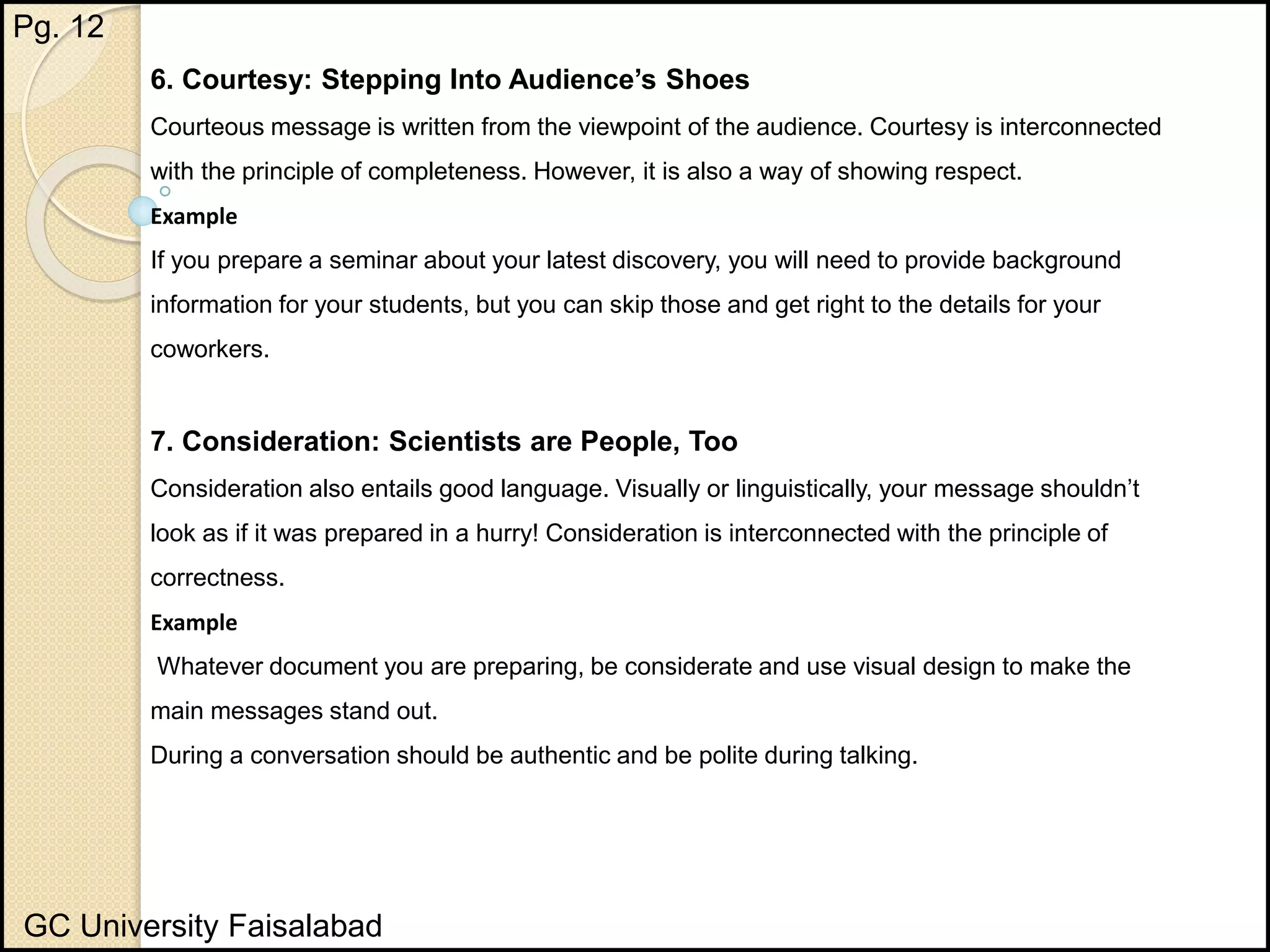 Process,Types and 7CS of communication, explain stance on the ...