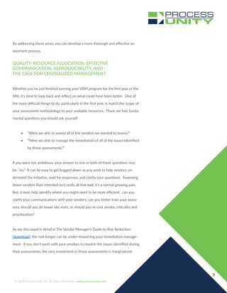 Effective Assessment of Vendors Risk Management | PDF | Educational Assessment | Education