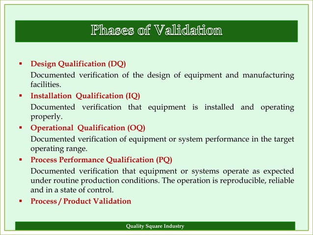 PROCESS VALIDATION | PPTX