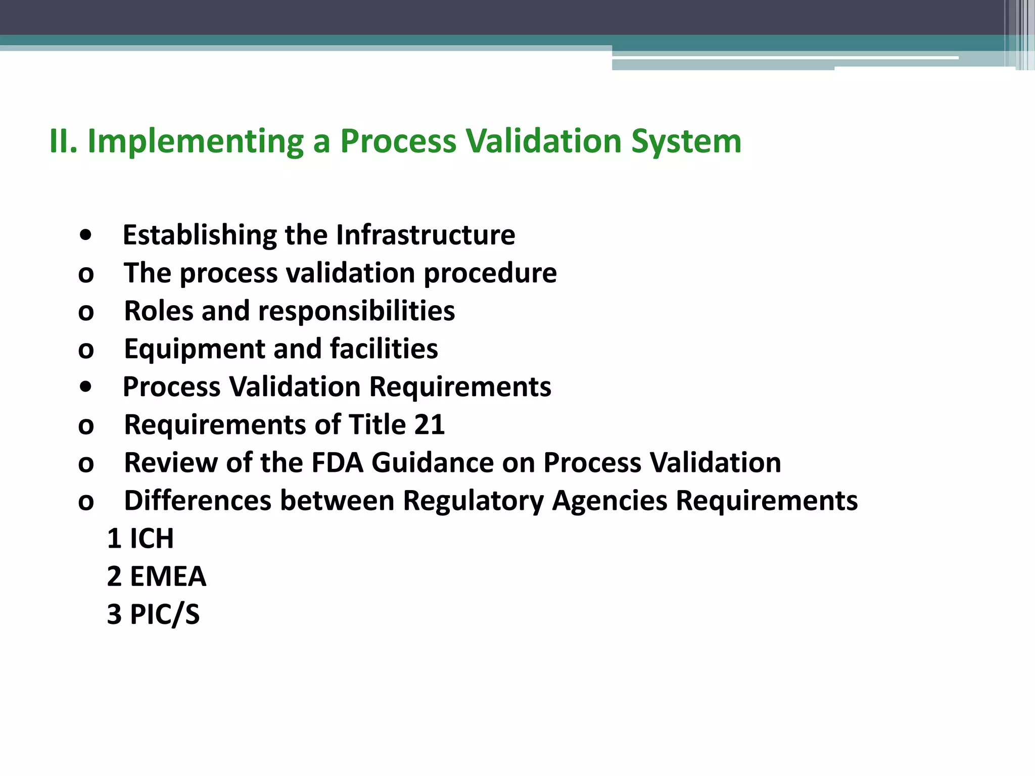 Process Validation for Drugs and Biologics | PPTX | Computer Software ...