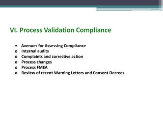 Process Validation for Drugs and Biologics | PPTX