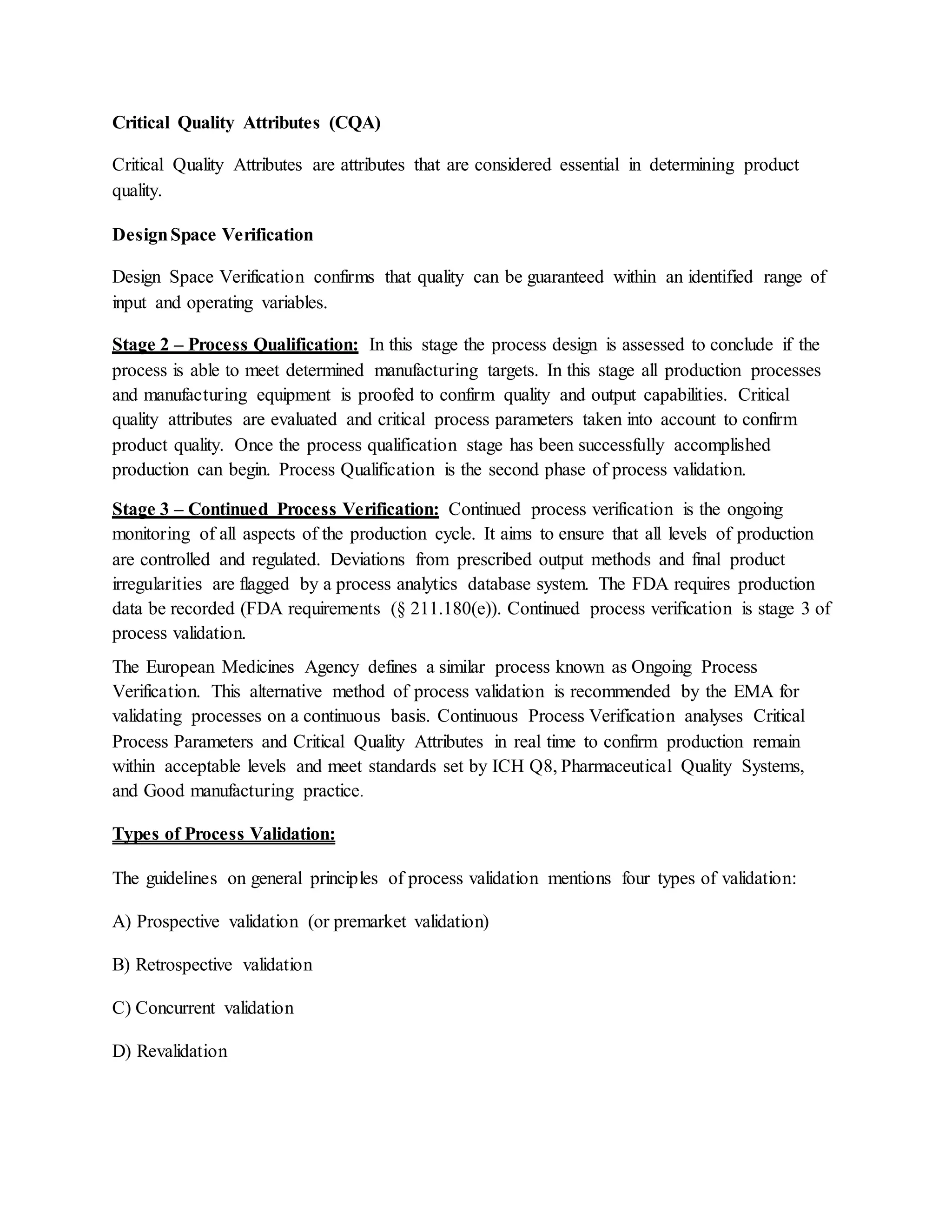 Process validation | DOCX