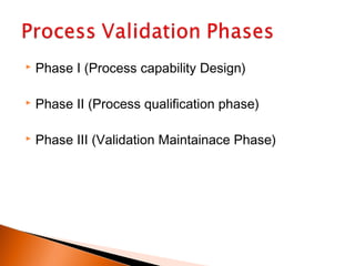 Process validation | PPT
