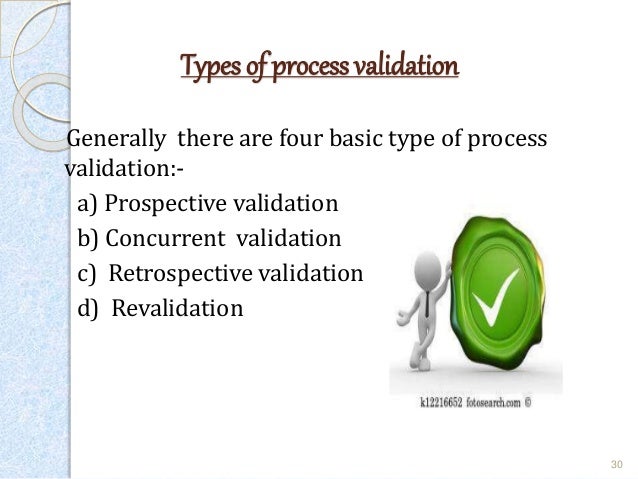 Process validation and its types