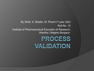 Process validation | PPTX