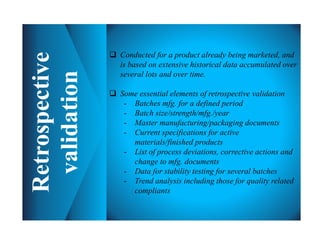 Pharmaceutical process validation (PV) | PDF | Manufacturing Industry ...