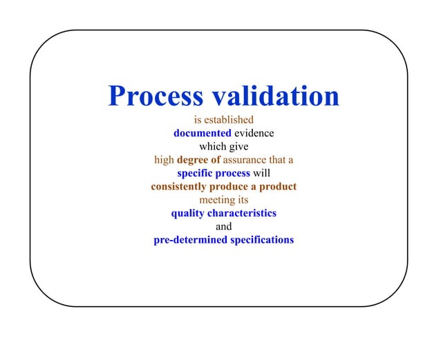 Pharmaceutical process validation (PV) | PDF | Manufacturing Industry | Industries